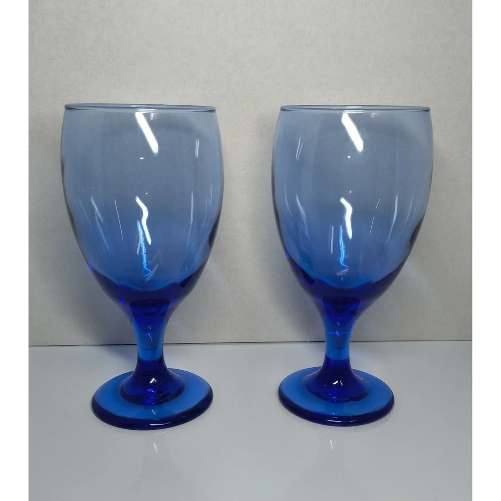 Libbey | Dining | Libbey Glass Mediterranean Blue Teardrop Premiere ...